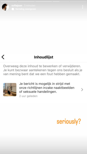 Instagram doet moeilijk over deze paaldansfoto van 'Dertigers'-actrice Sofie Joan Wouters ...